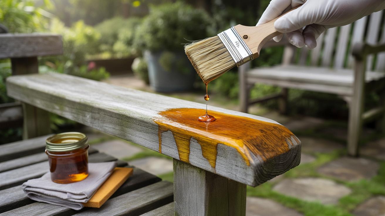 A drop of wood stain that saves your garden furniture: and how to apply ...