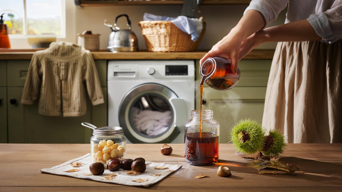 A mum shares her eco-friendly washing liquid recipe made from chestnuts ...