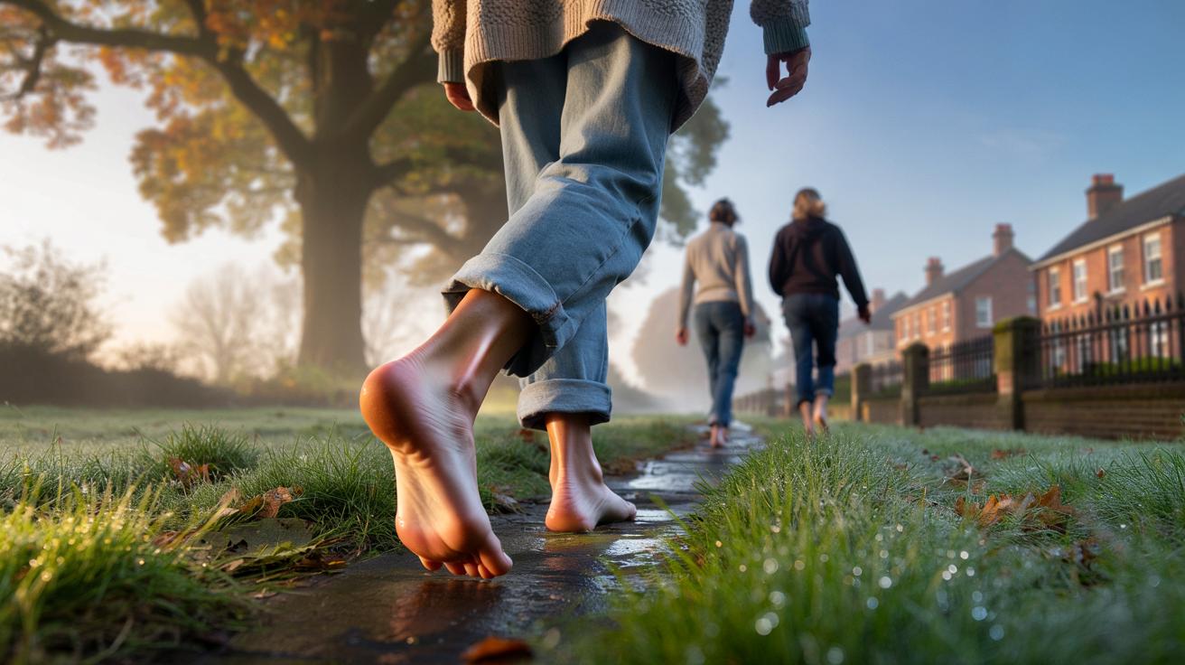 Barefoot habit sweeping Britain: 10 minutes daily on grass, better ...