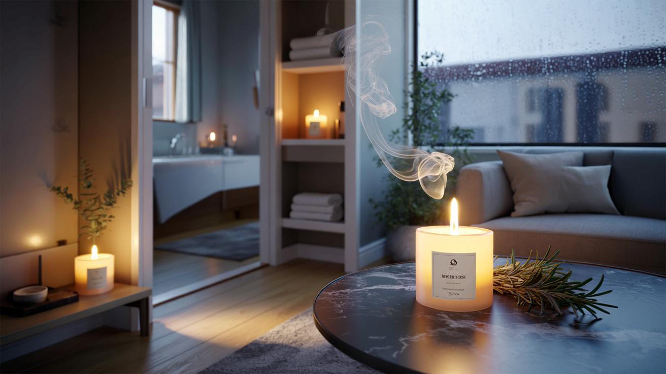 The candle placement rule interior designers use to make a flat smell ...